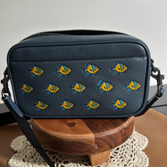 Coach | Bags | Coach Jayden Crossbody With Fish Print Leather Nwot ...